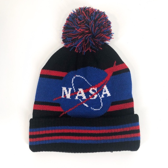 Urban Outfitters | Accessories | Nasa Stripe Pompom Beanie | Poshmark